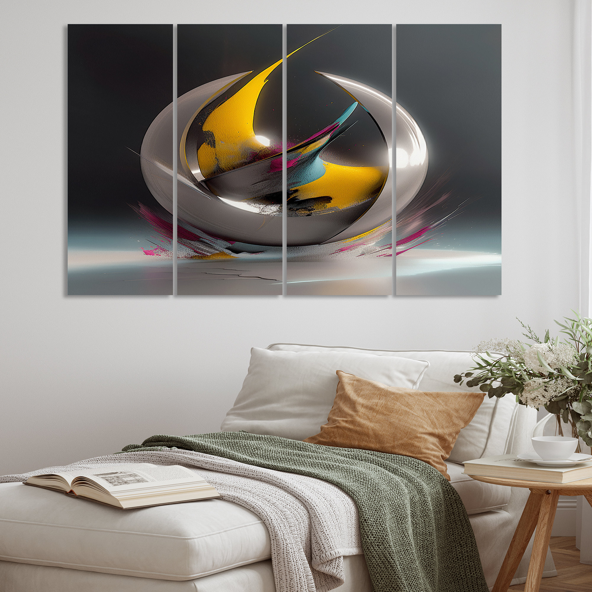 Design Art Visionary Divine Dance 3D Wave Sphere - Abstract Fractal ...