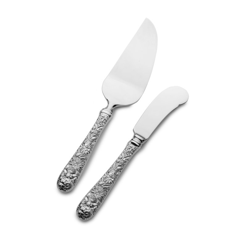 Kirk Stieff Repousse 2 Pc Cheese Set | Wayfair