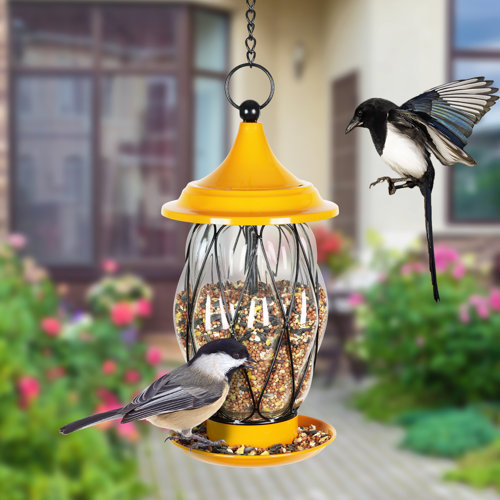 Exhart Wire Bird Feeder, 6.5 by 13.5 Inches | Wayfair
