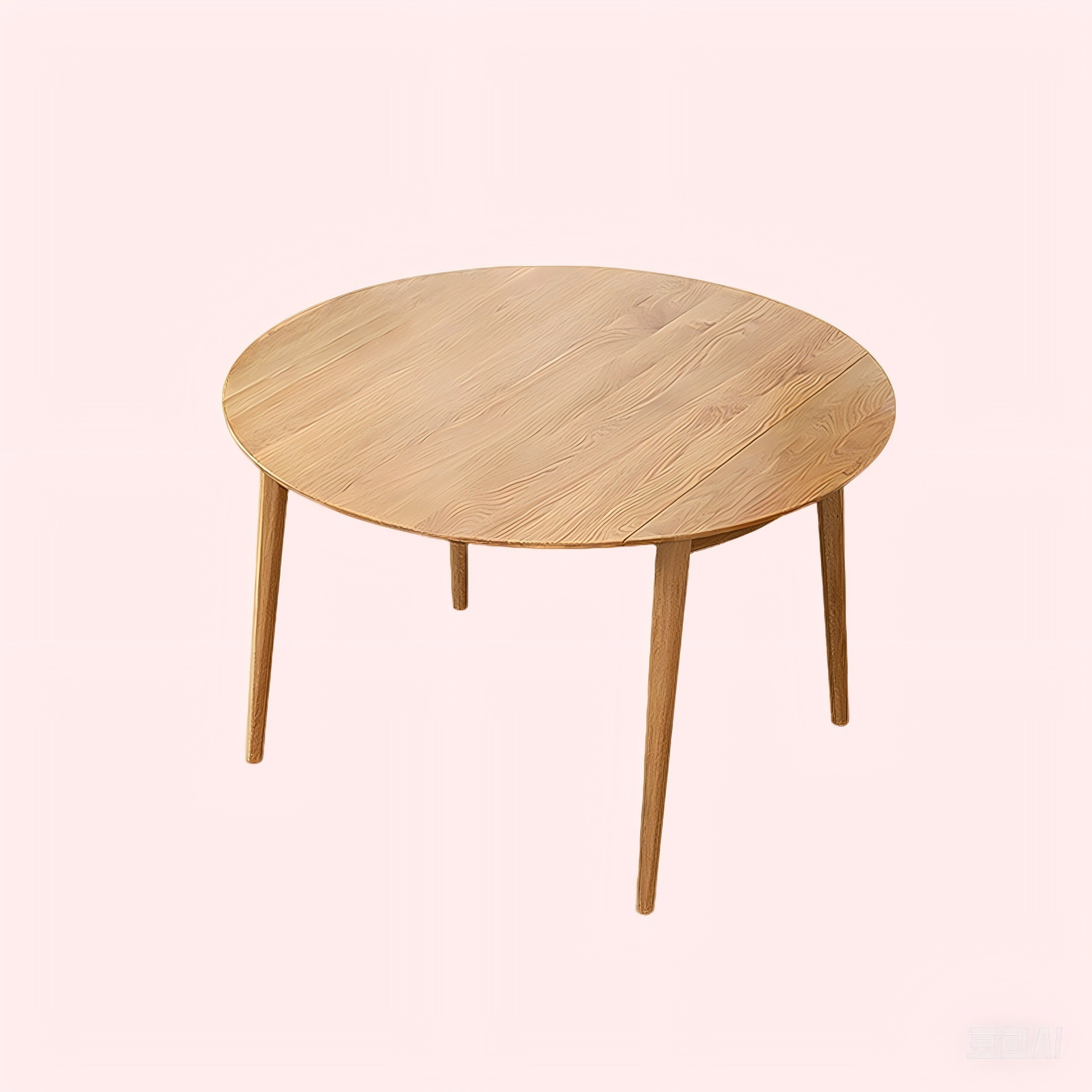 Corrigan Studio® Minimalist Folding Solid Oak Round Table | Wayfair