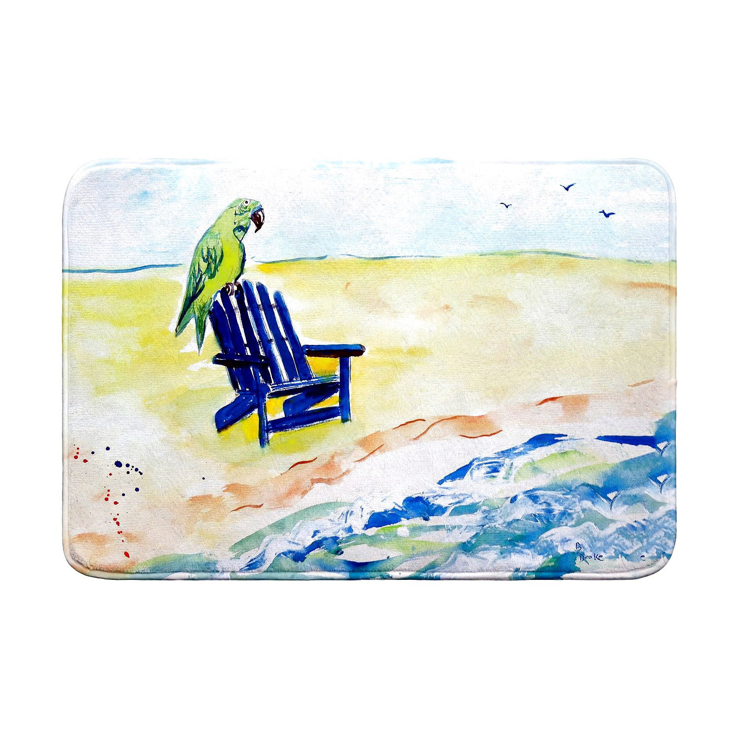 Bay Isle Home™ Parrot and Chair Bath Mat | Wayfair