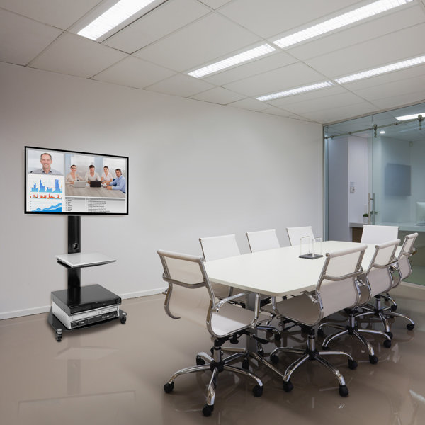 Mount-it Black Fixed Floor Stand Mount for Greater than 50" Screens ...