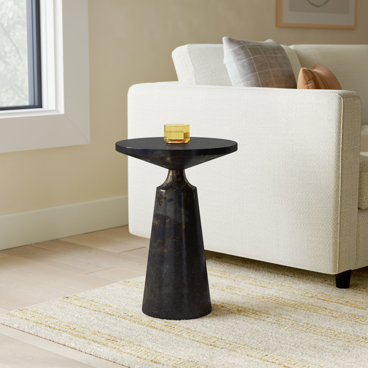 Joss & Main Antoni Pedestal End Table & Reviews | Joss & Main