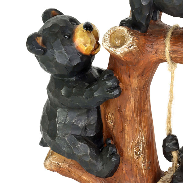 Exhart Hand Painted Bear Family Tree Garden Statuary, 14 Inch & Reviews ...