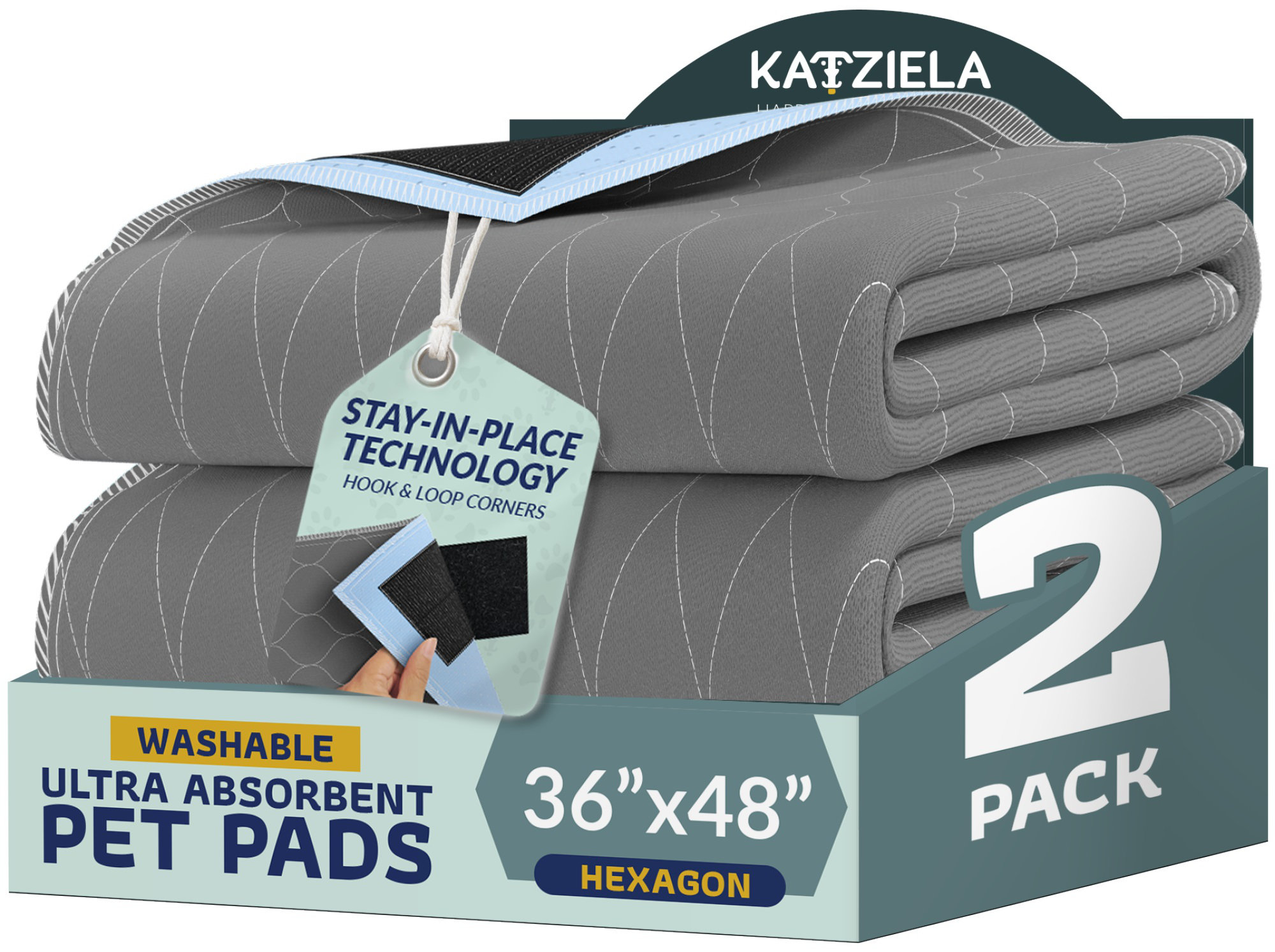 Tucker Murphy Pet™ Quick-drying Washable Pee Pads For Dogs (2 Pack ...
