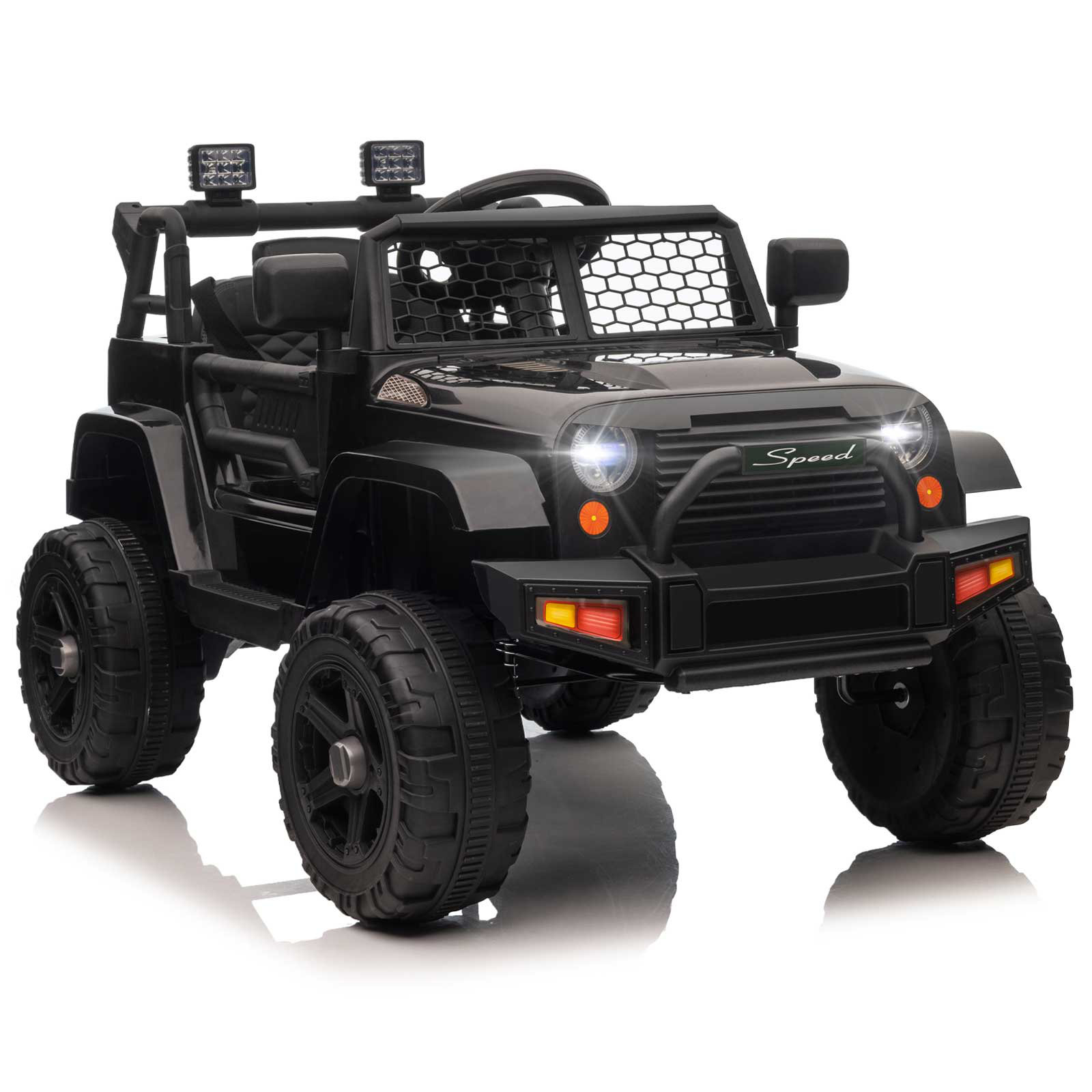 Kulamoon 12v Electric Kids Ride On Truck Car for Boys Girls With Remote ...