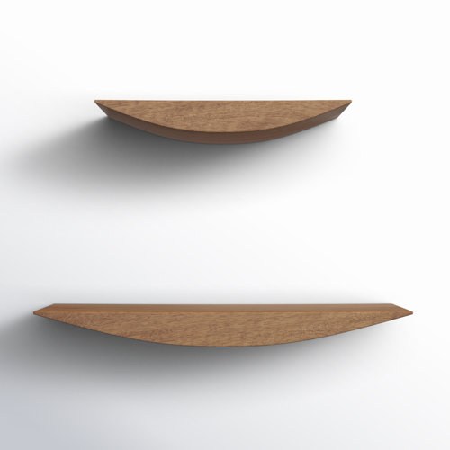 AllModern Oiva 2 Piece Mango Floating Shelf | Wayfair