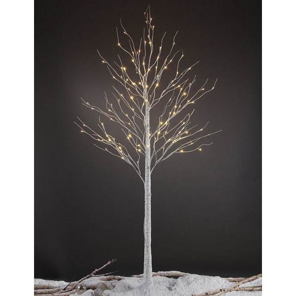 Greyleigh™ Pre-Lit Birch Tree 132 Light LED Lighted Trees & Branches ...