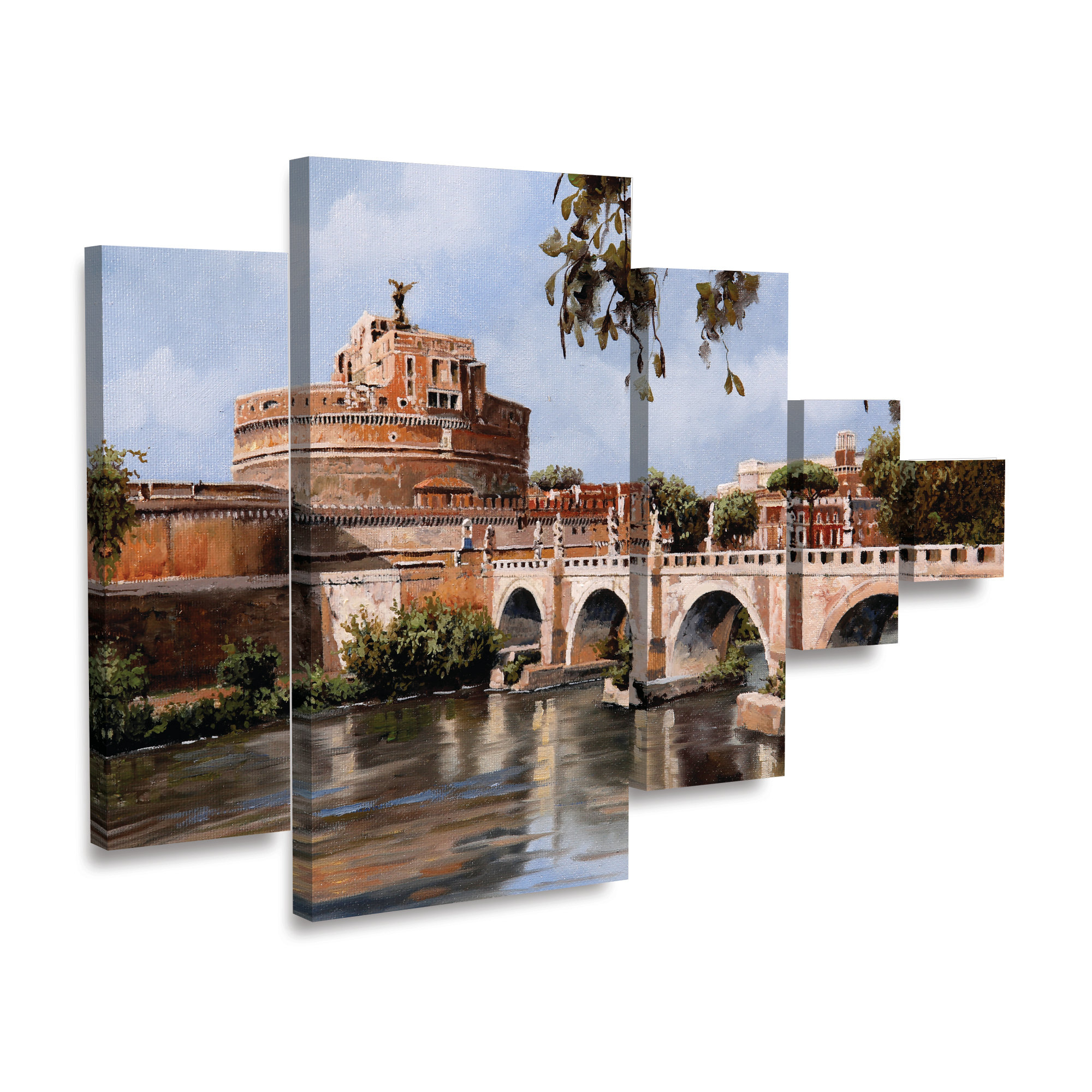 Red Barrel Studio Guido Borelli Castel Sant Angelo 5 Piece Panel Set ...