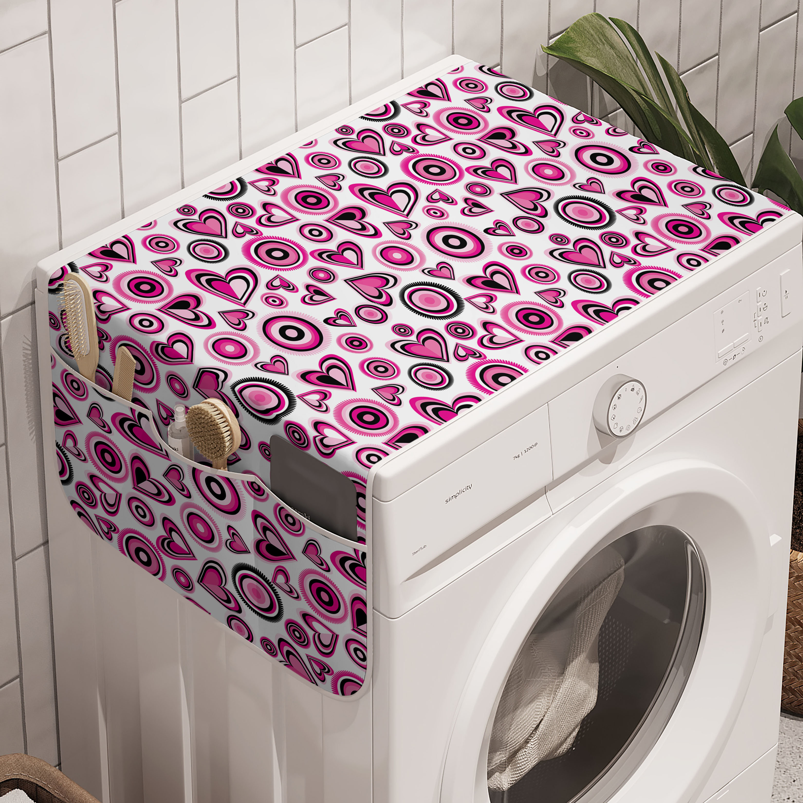 East Urban Home Love Washing Machine Organizer Pack of 2 47" x 18.5 ...