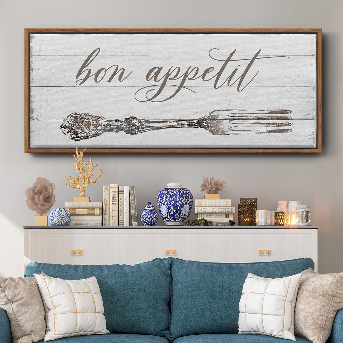 Red Barrel Studio® Bon Appetit- Framed Canvas | Wayfair