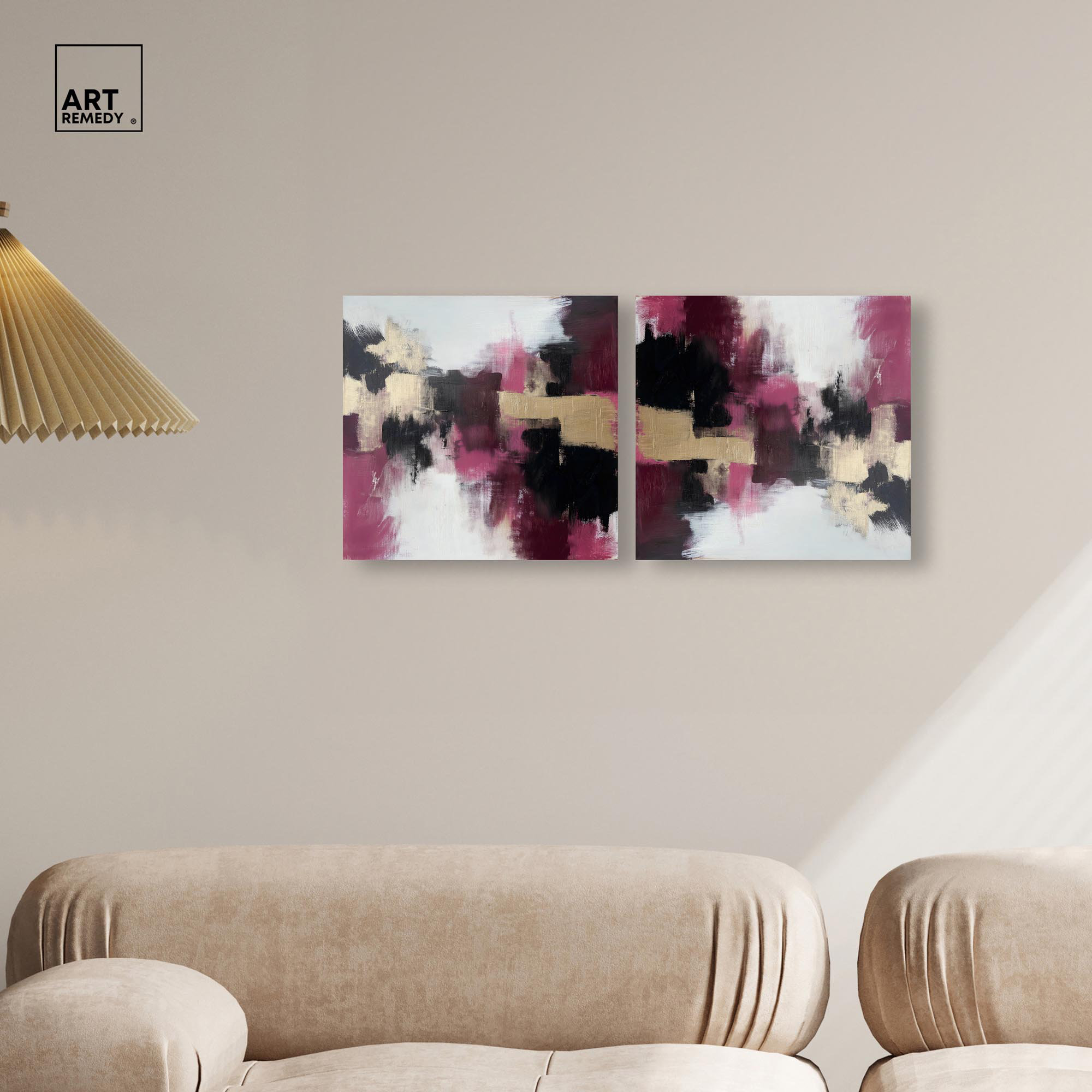 Art Remedy Language of the Soul I Set Canvas Dark Abstracts by Art ...