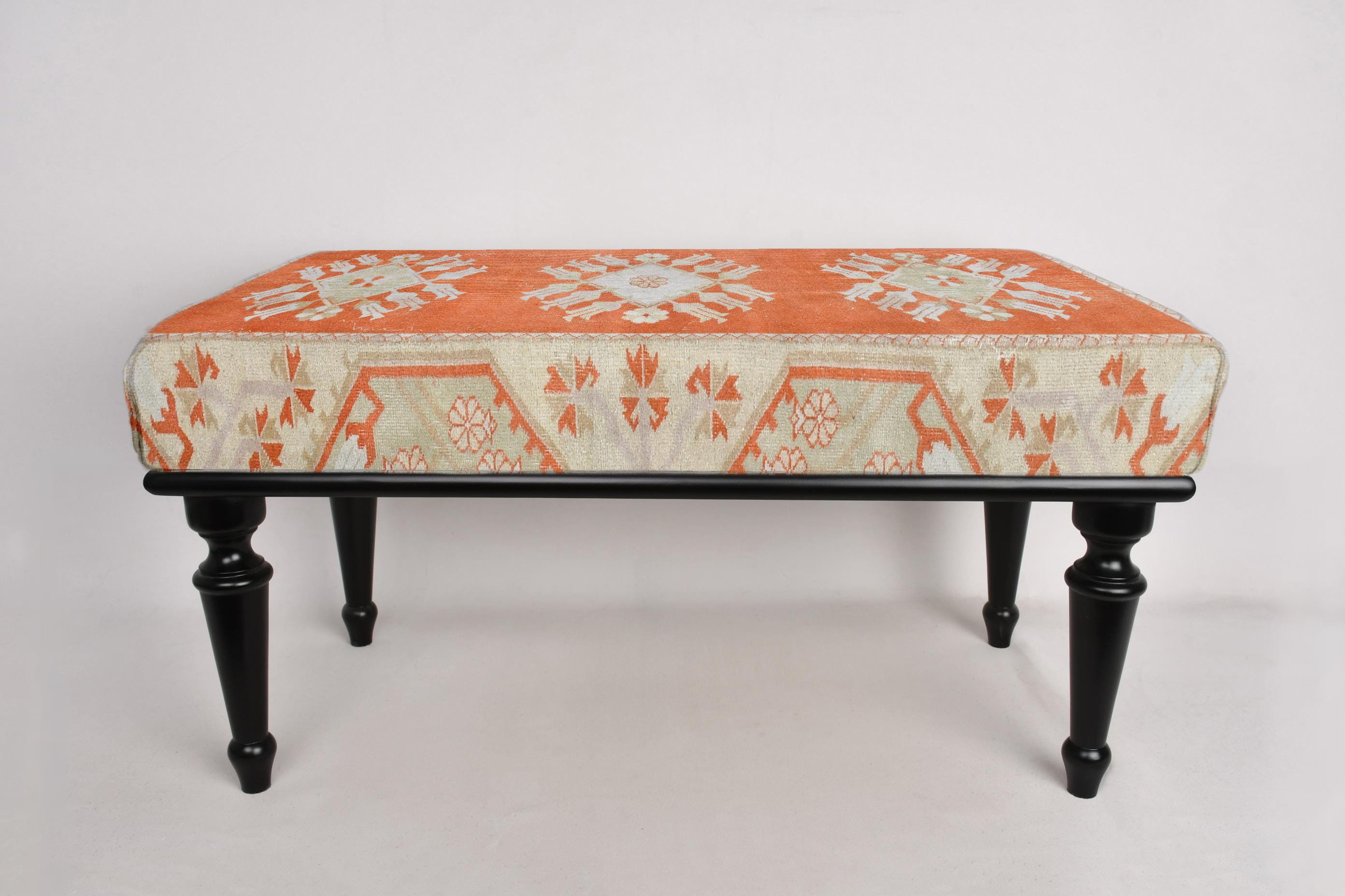 Dakota Fields Kilim Pattern Bench,Orange Bench, Ottoman Bench ...