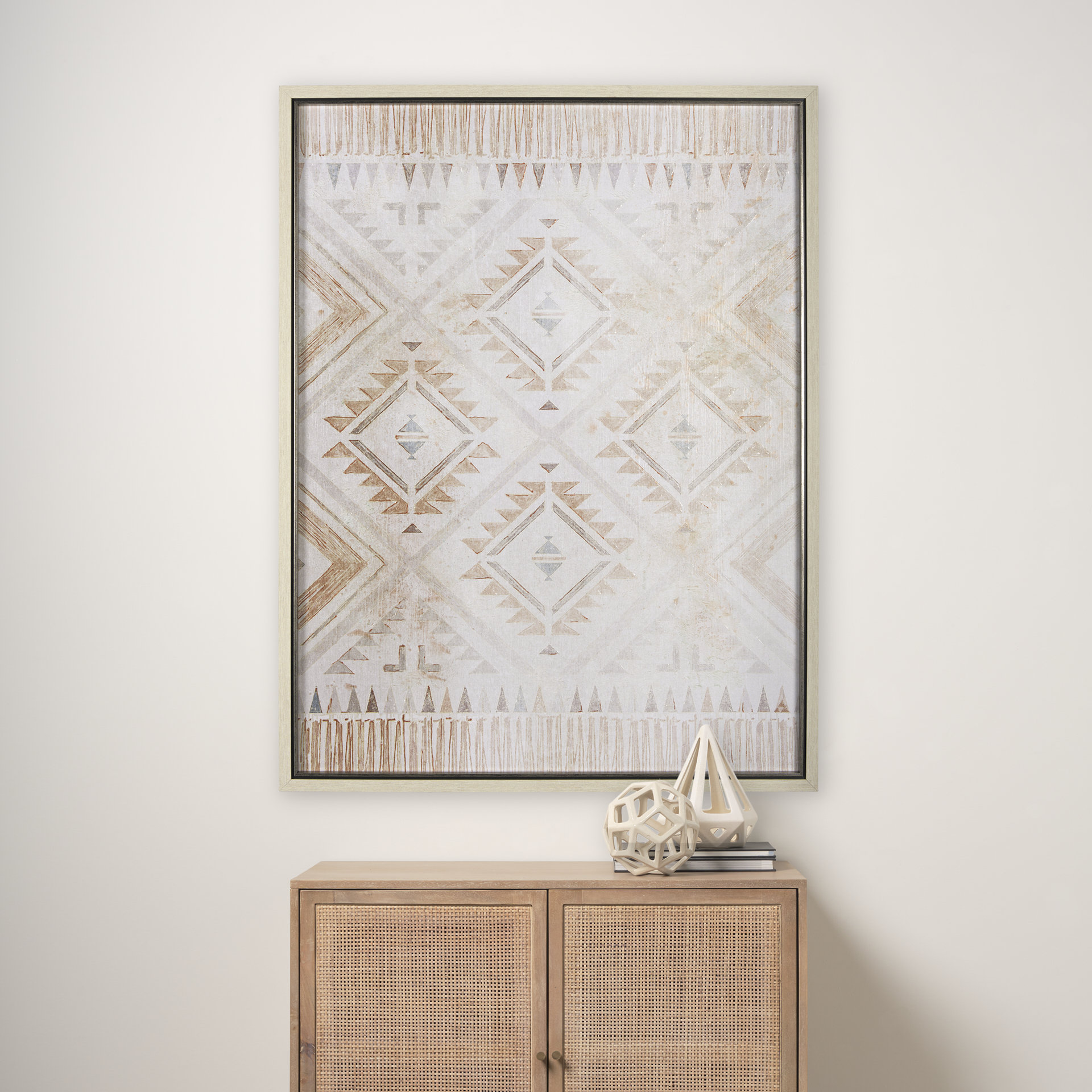 Foundry Select Aztec II a Hand Embelished Textured Framed Art Print ...