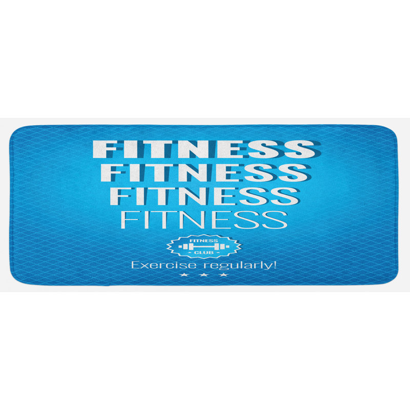 East Urban Home Motivation Regular Exercise Theme Fitness Words ...