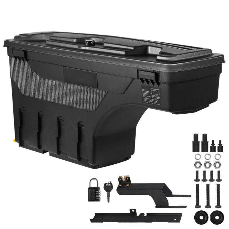 17 Stories Truck Bed Storage Box, Lockable Lid | Wayfair