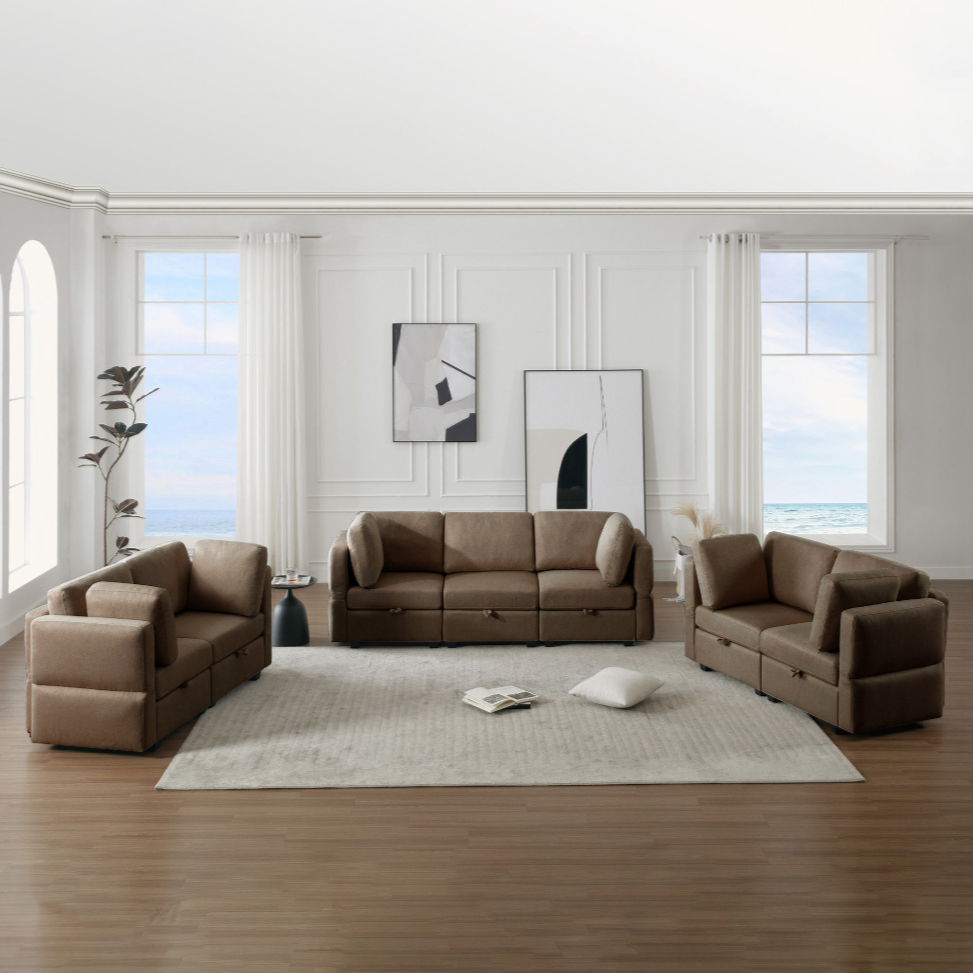 Hokku Designs Tawne Upholstered Sofa | Wayfair