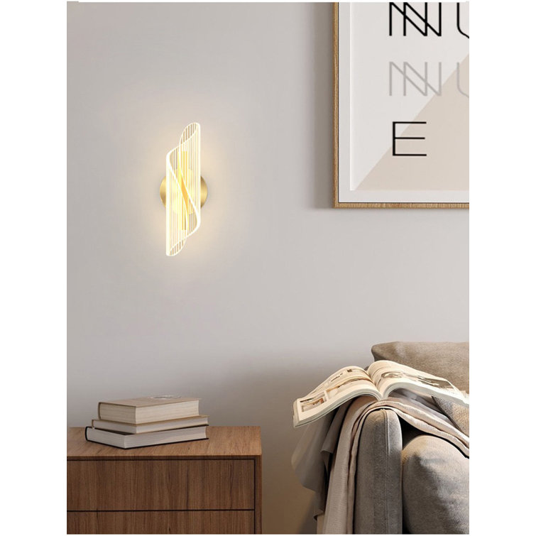 Mercer41 Remia LED Corner Wall Light | Wayfair