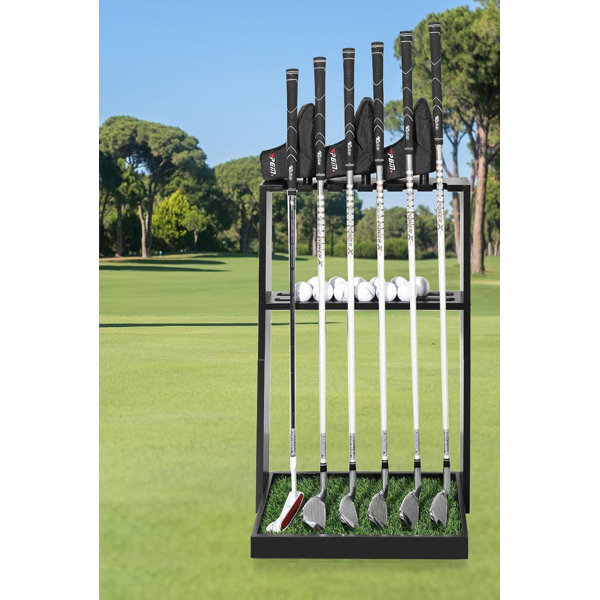 Corrigan Studio® Golf Club Holder, Premium Wooden Golf Club Rack For 6 ...