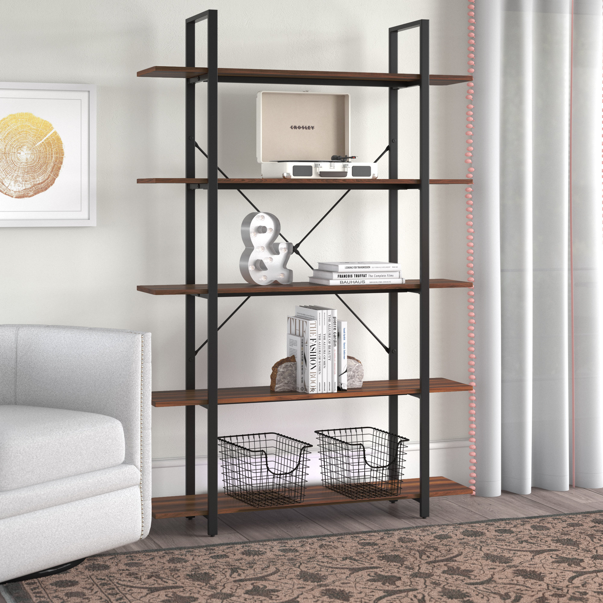 Greyleigh™ Arthur 47.24'' W Metal Shelving Unit & Reviews | Wayfair
