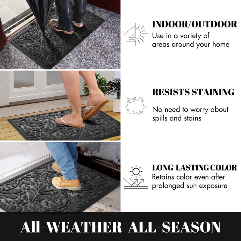 Lark Manor™ Sturdy Door Mat, Heavy Duty Front Welcome Mats For Home ...