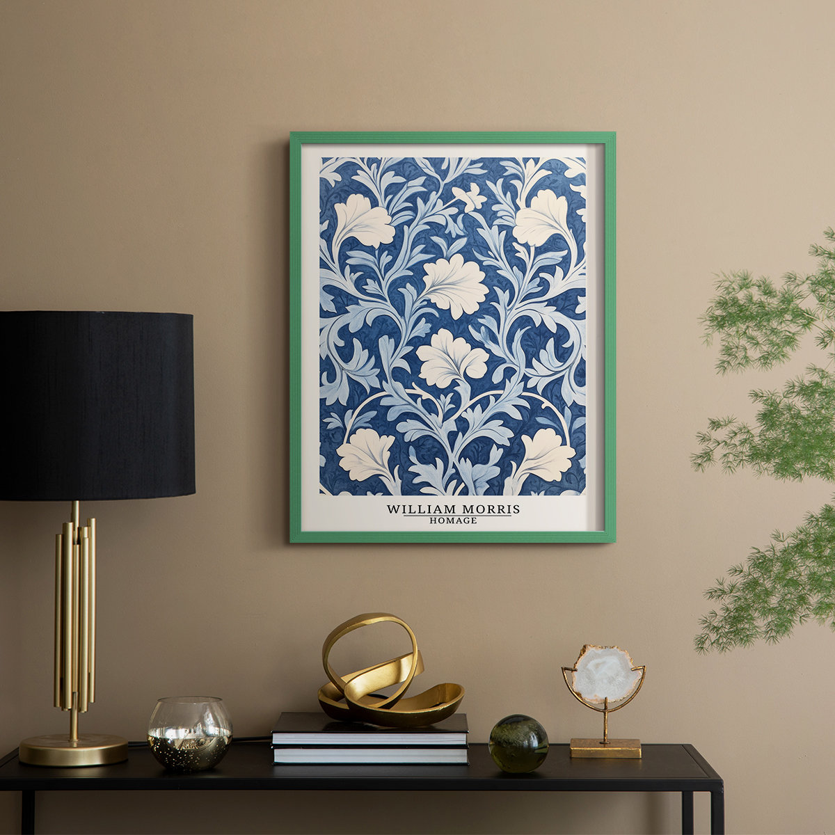 Winston Porter WM MORRIS Series DV Framed Print - Solid Wood | Wayfair