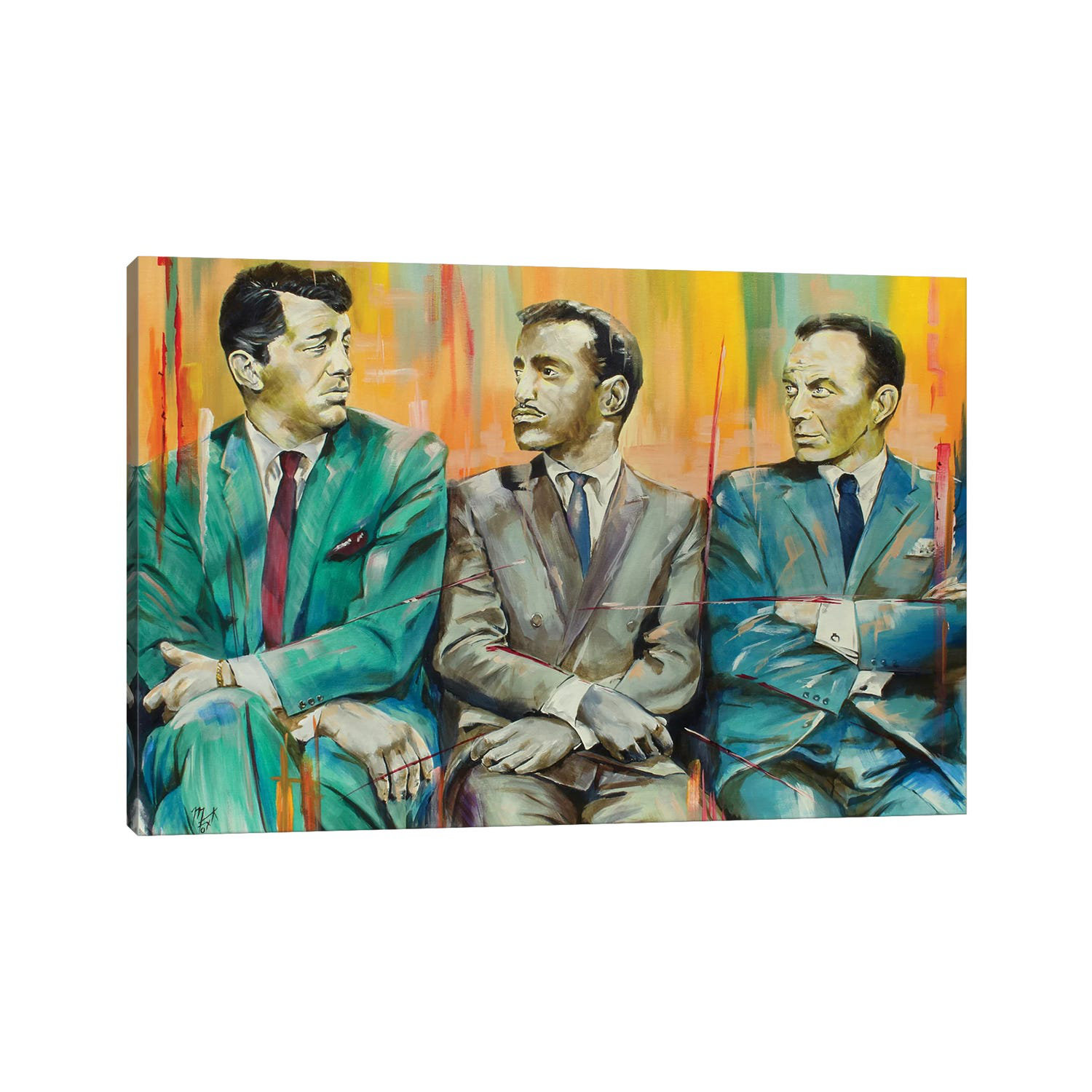 East Urban Home The Rat Pack - Wrapped Canvas Painting Print | Wayfair