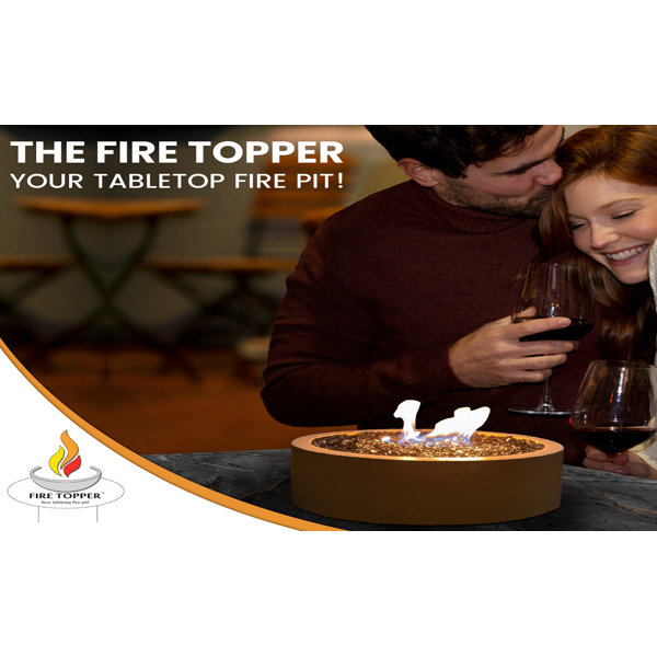 Fire Topper Stone Propane Outdoor Tabletop Fireplace & Reviews | Wayfair