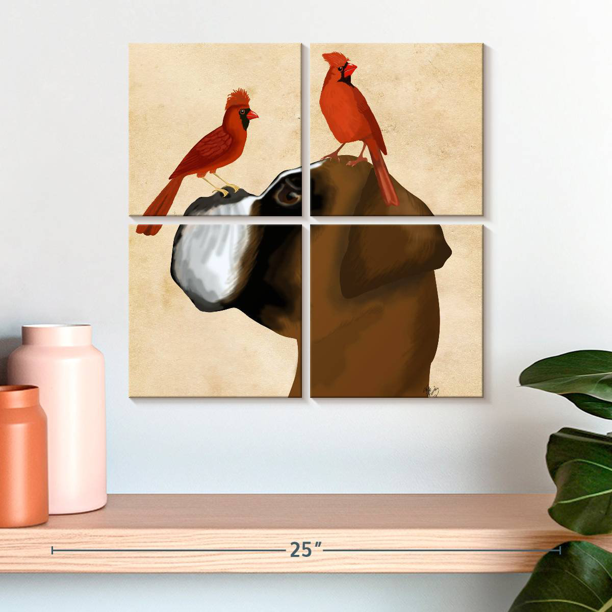 Elephant Stock Boxer And Red Cardinals | Wayfair