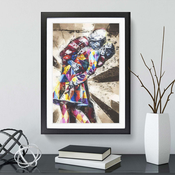 East Urban Home V-J Day in Times Square WW2 Kiss in Abstract - Picture ...