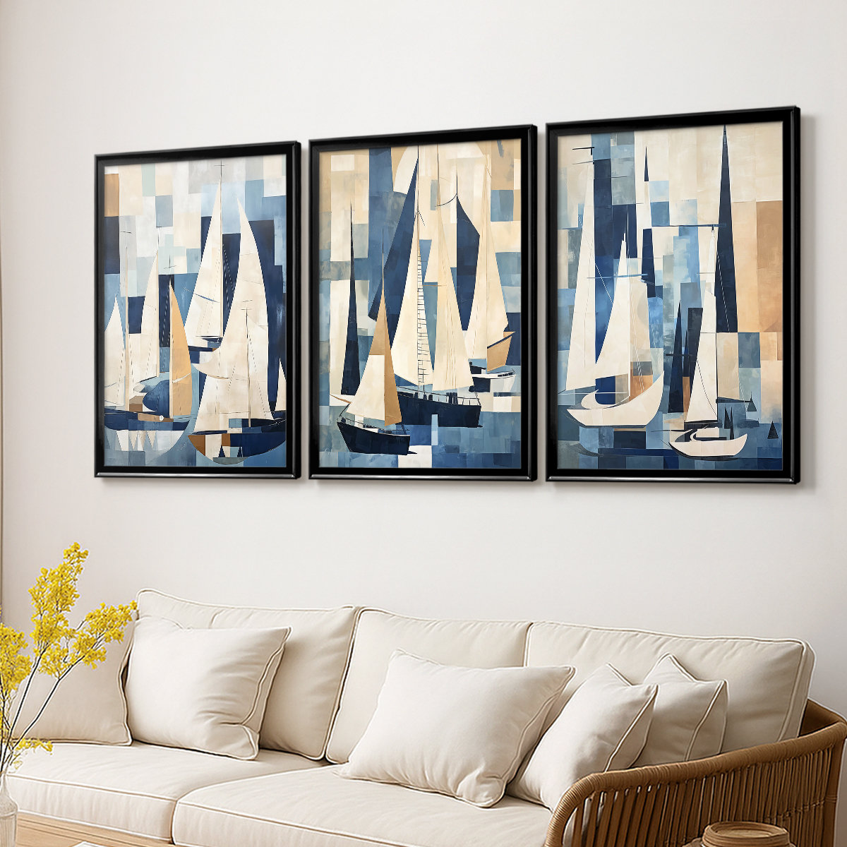 Longshore Tides NAUTICAL Series CCCLXXXV -Custom Framed Wrapped Gallery ...
