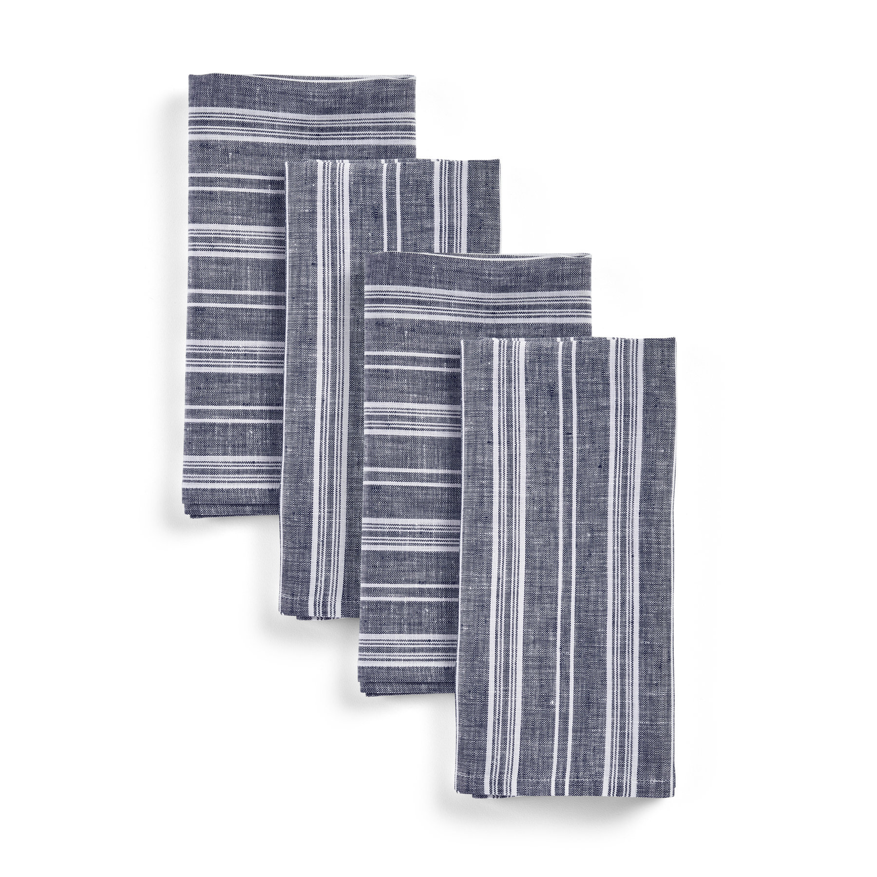 Solino Home Chelsea Stripe - 100% Pure Linen Dinner Napkins | Wayfair