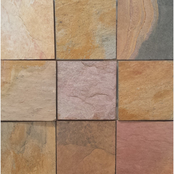 Stone & Tile Shoppe, Inc. 16" x 16" Slate Stone Look Wall & Floor Tile ...