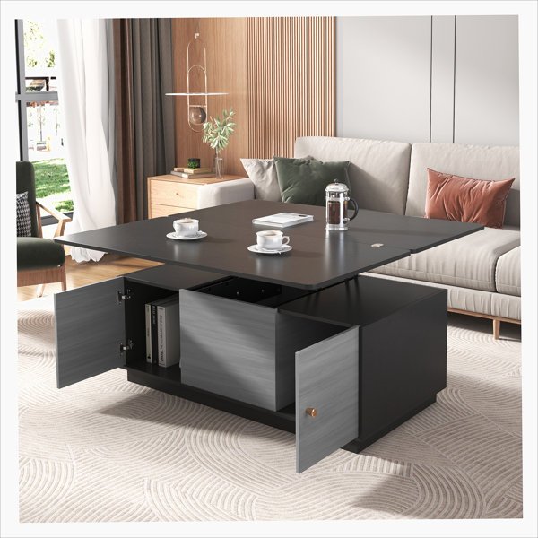 Latitude Run® Multi-functional Rectangle Lift-top Coffee Table ...