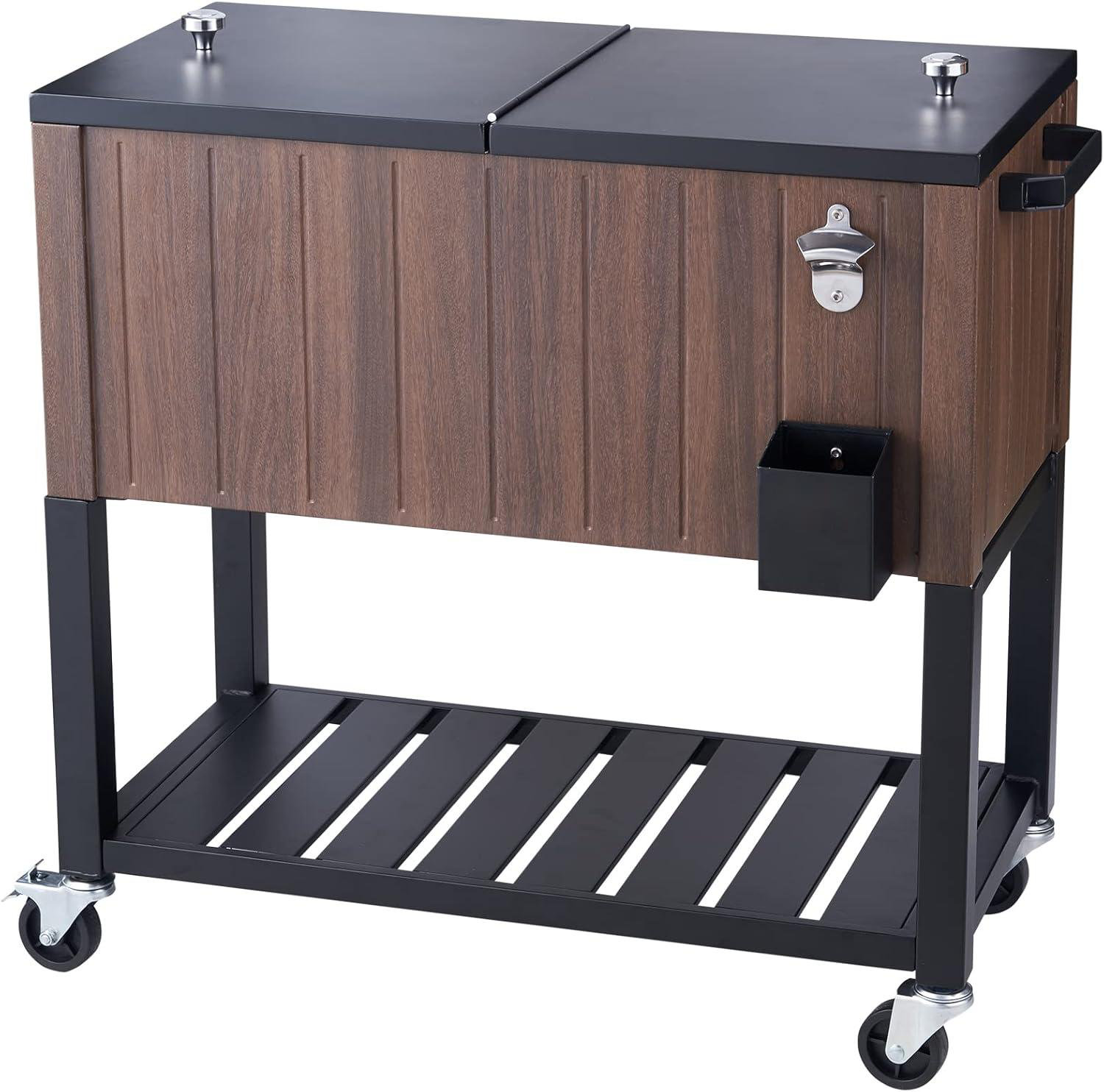 Kazoo 80 Quarts Serving Station / Cart Cooler with wheels - Wayfair Canada