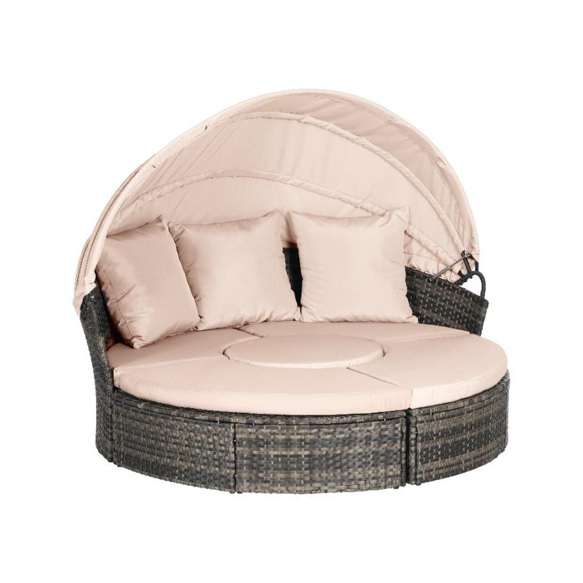 Dakota Fields Outdoor sectional daybed with canopy | Wayfair