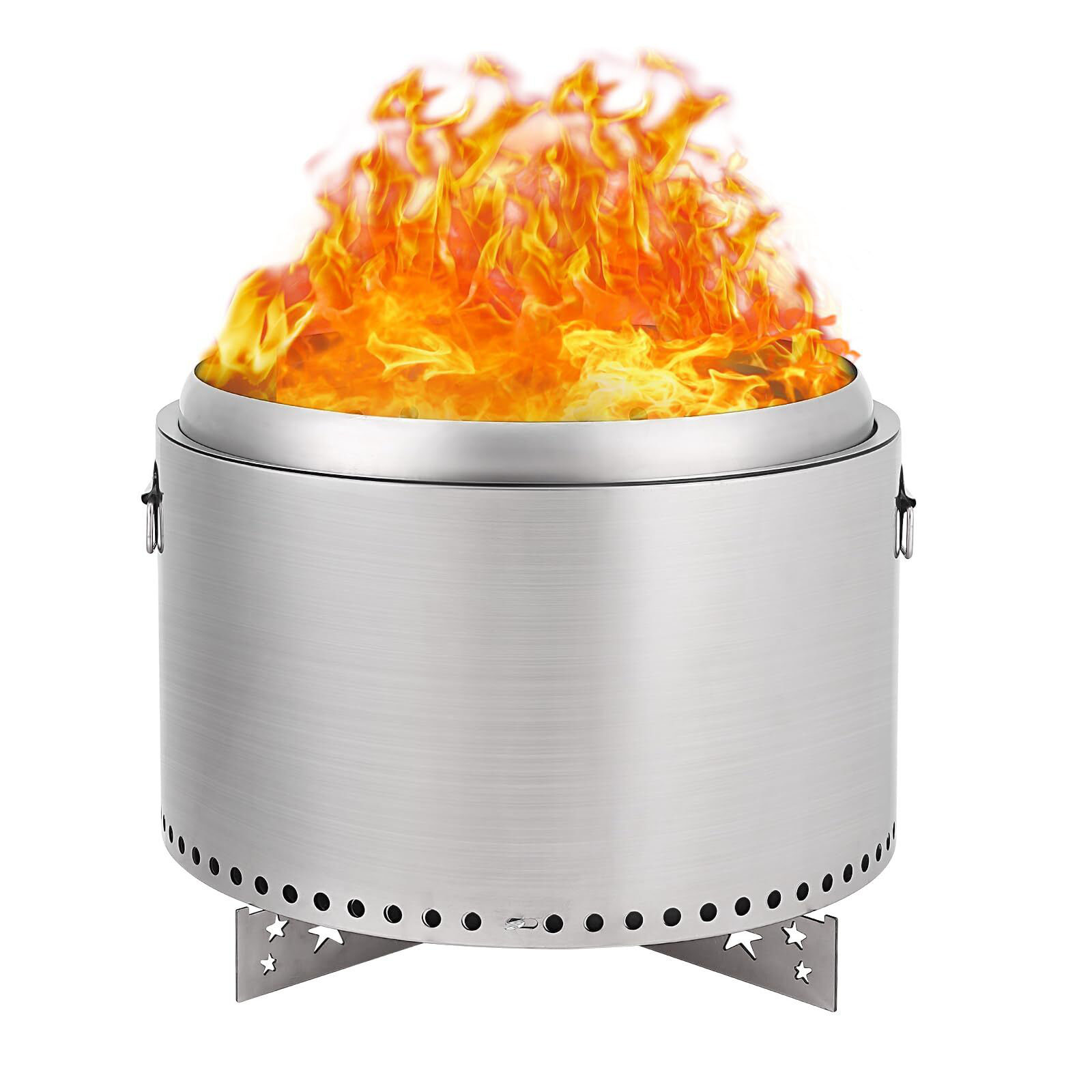 babevy Outdoor Mini Fire Pit - Stainless Steel, Ideal For Backyard ...