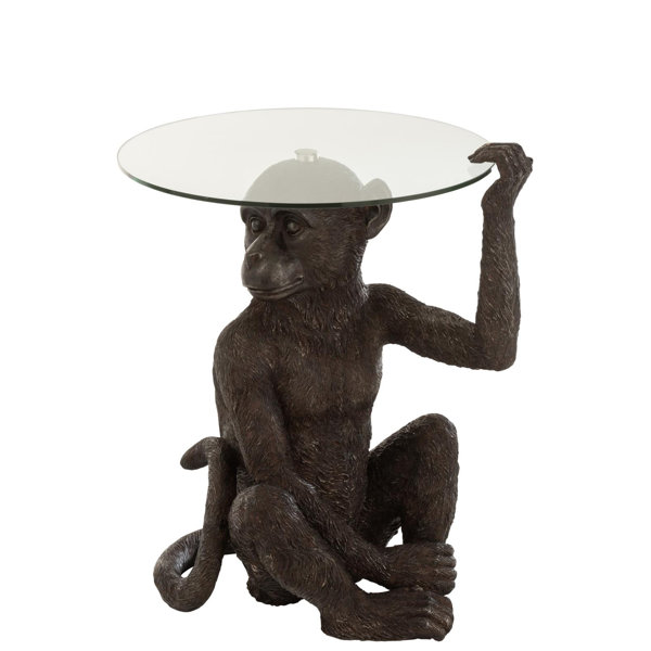 Happy Larry Whitcomb Ape Poly/Glass Side Table | Wayfair.co.uk