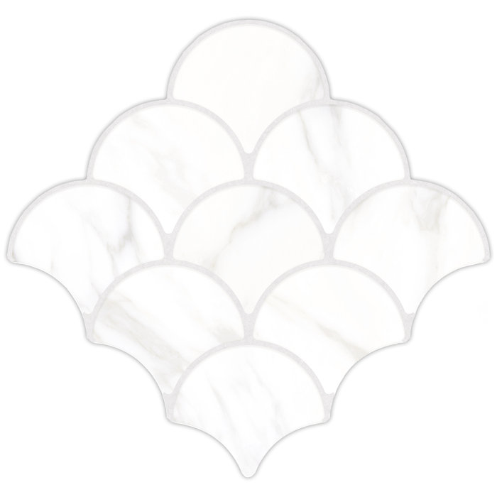 Merola Tile Scala 12.13" x 12.13" Porcelain Marble Look Wall & Floor ...