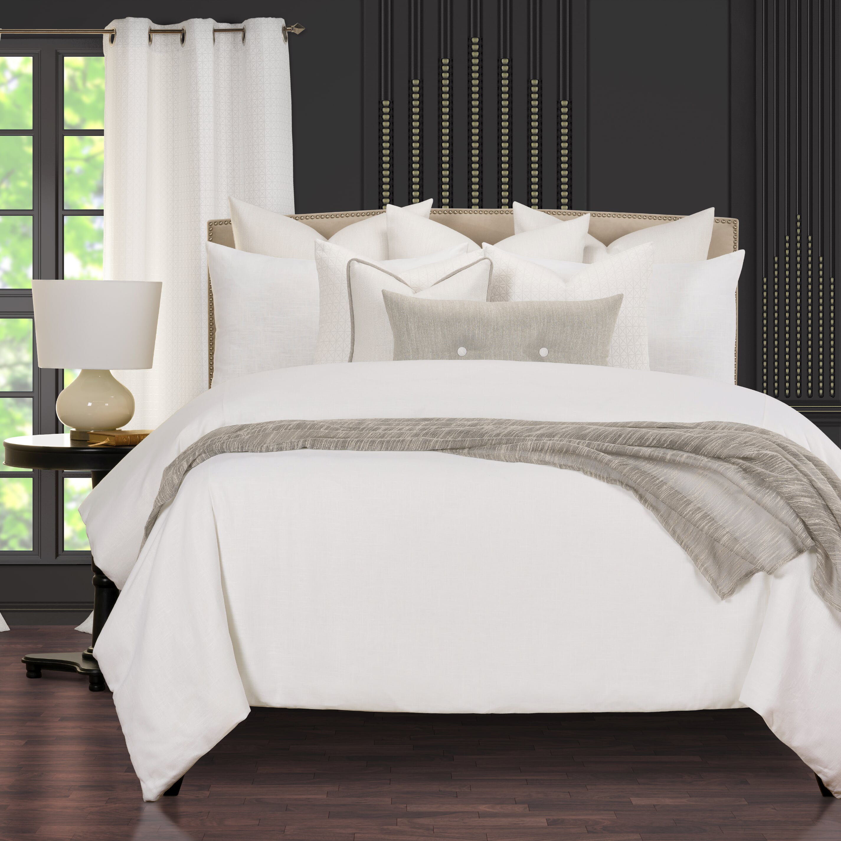 F. Scott Fitzgerald Linen Reversible Modern Farmhouse Duvet Cover ...