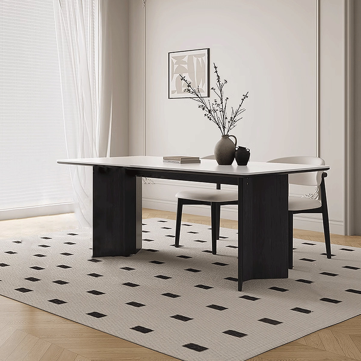 Animoe D Furniture Modern vintage style home solid wood rock table ...