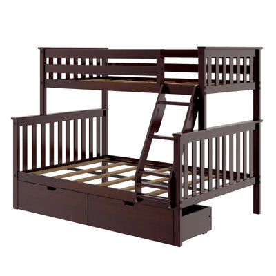 Harriet Bee Bolles Solid Wood Standard Bunk Bed & Reviews | Wayfair