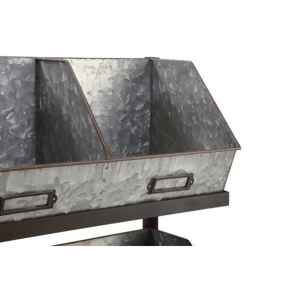 17 Stories Industrial Metal Bin Organizer/Display & Reviews | Wayfair