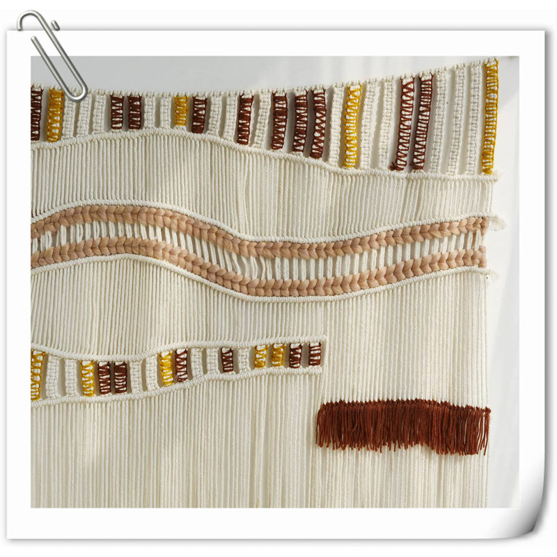 Bungalow Rose Hand Woven Cotton Tapestry | Wayfair