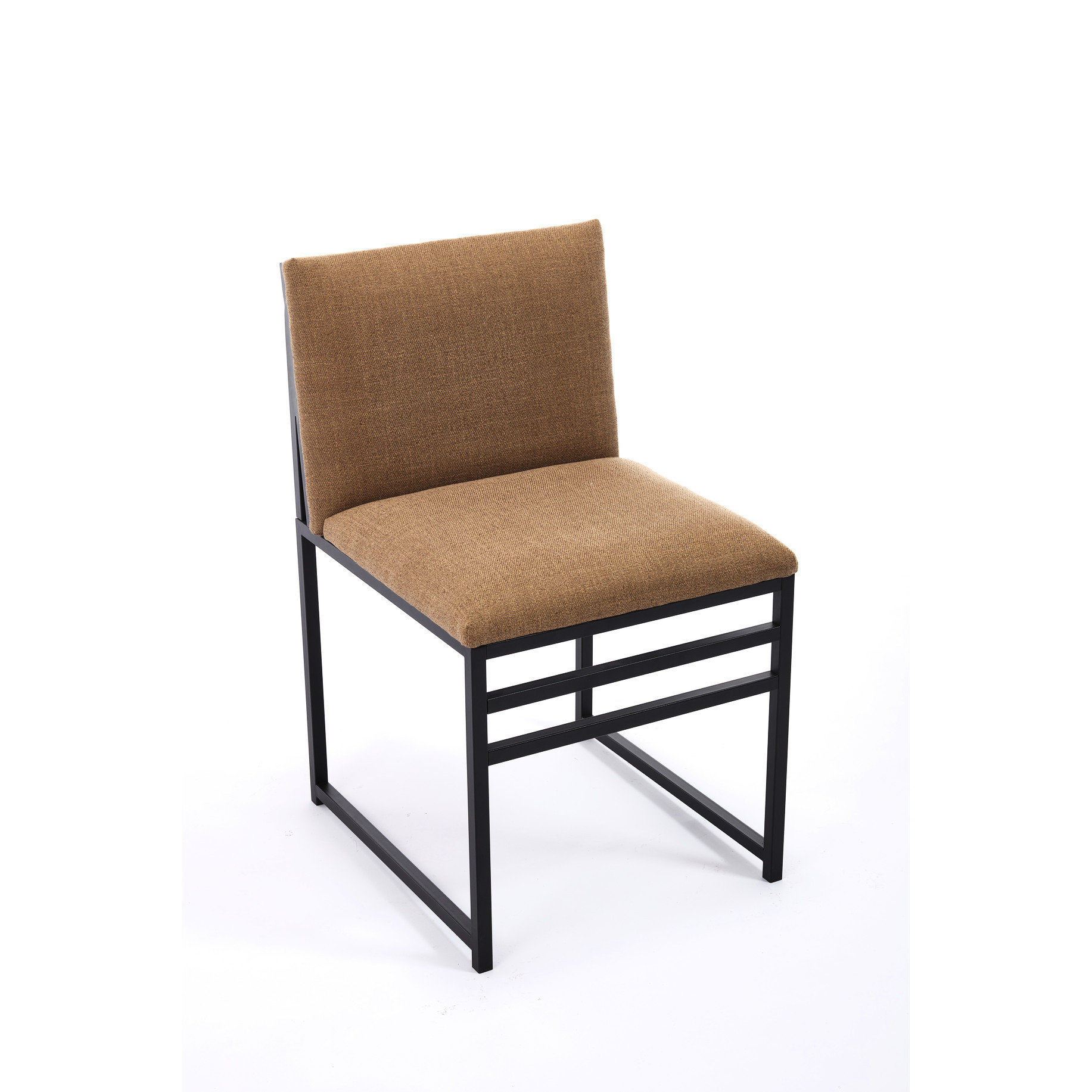 George Oliver Of 2 Modern Seats, Linen Upholstered With Comfort Foam ...