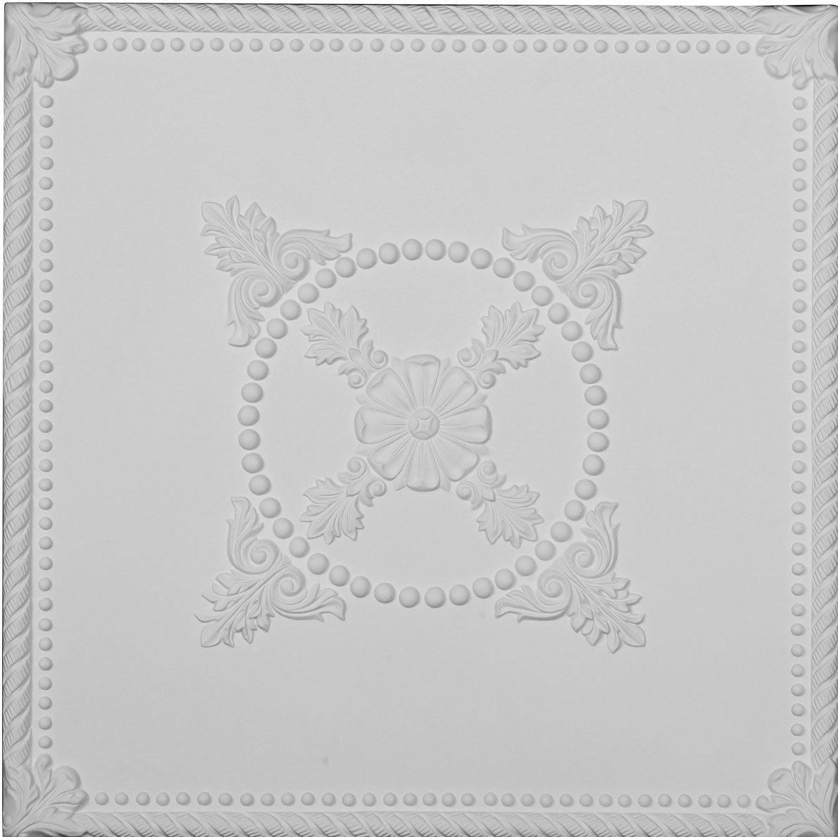 Ekena Millwork Alexandria 2 ft. x 2 ft. Glue-Up Polyurethane Ceiling ...