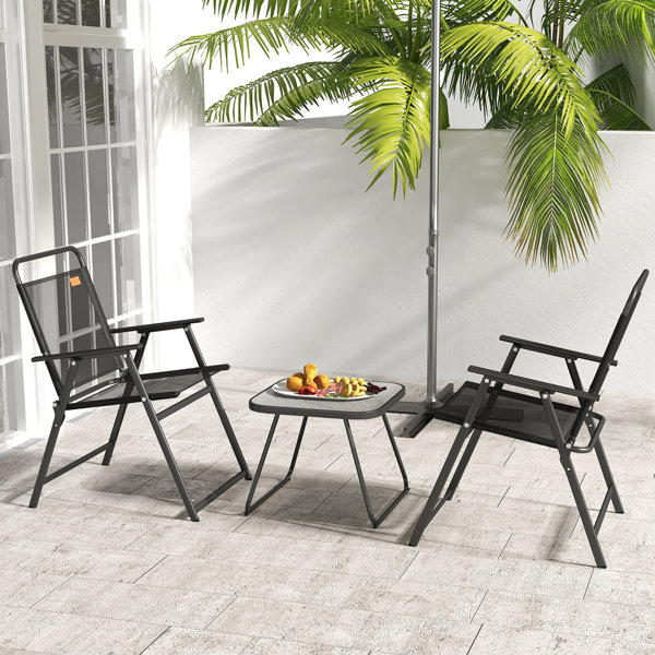 Arlmont & Co. Nosser 2 - Person Square Outdoor Dining Set - Wayfair Canada