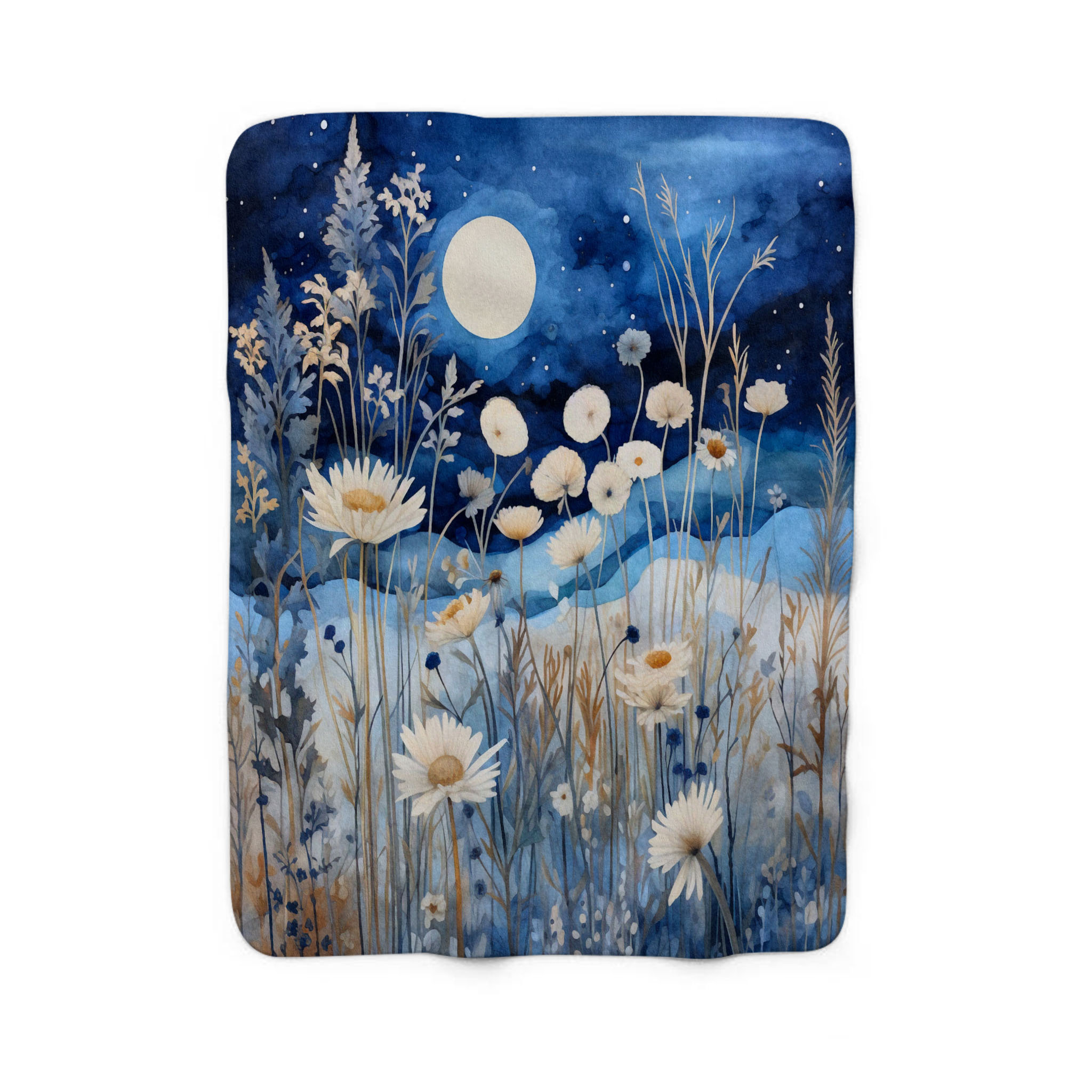 MentionedYou Twilight Cornflower Serenade - 1 Piece Premium Sherpa ...