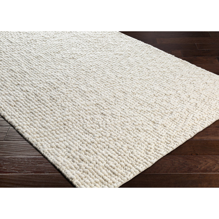 Gracie Oaks Pigg Handmade Flatweave Wool Cream Rug & Reviews | Wayfair
