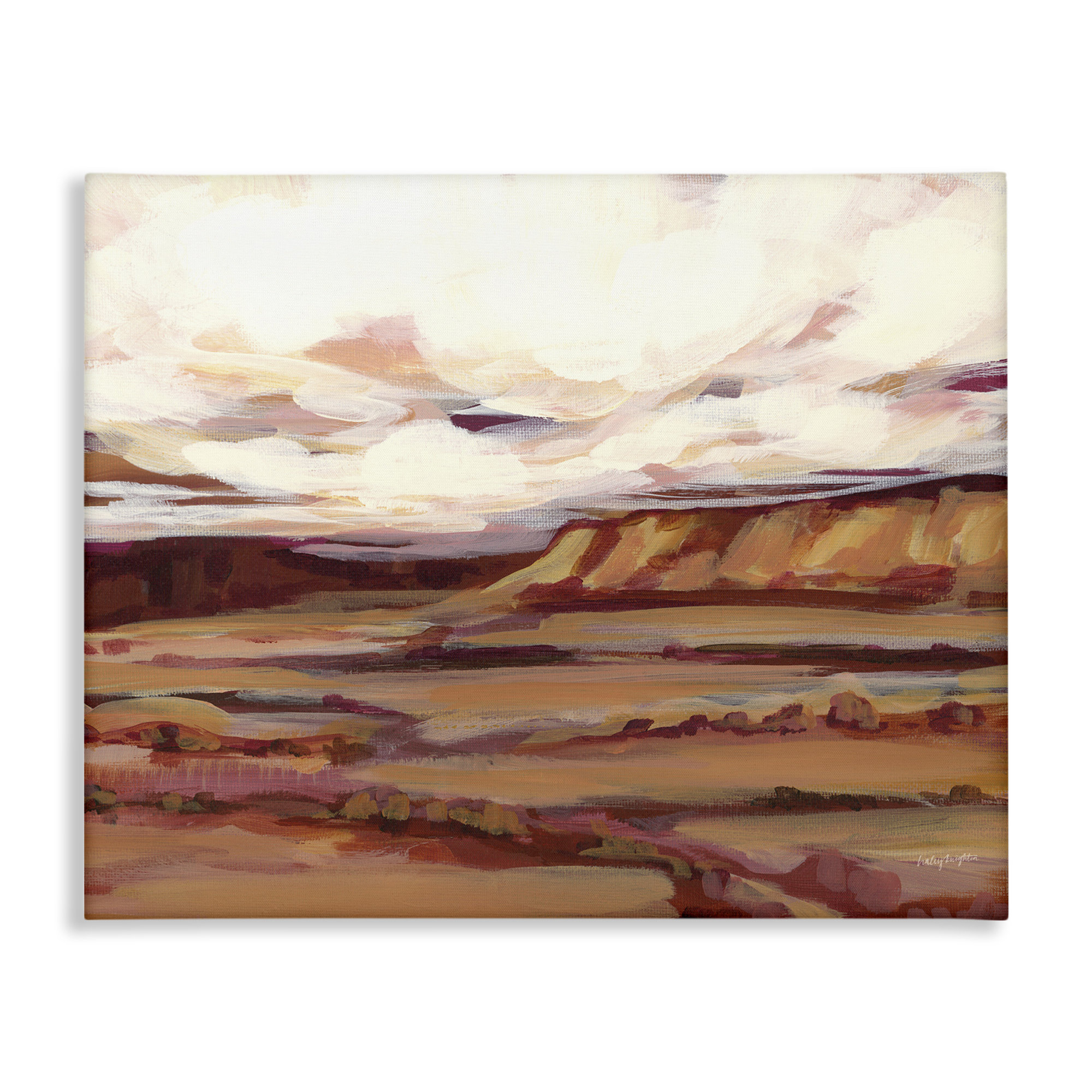 Union Rustic Mauve Mesa Landscape Canvas Wall Art by Haley Knighten ...
